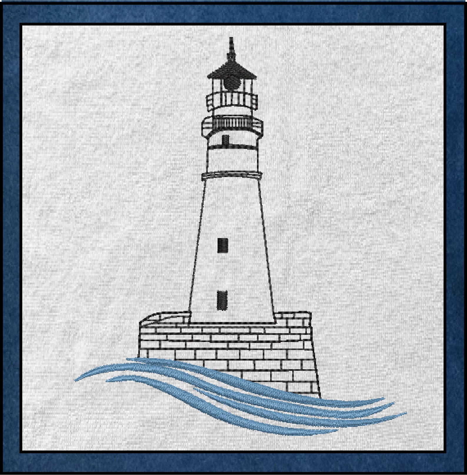 Lighthouse Machine Embroidery Design Coastal Light House - Etsy