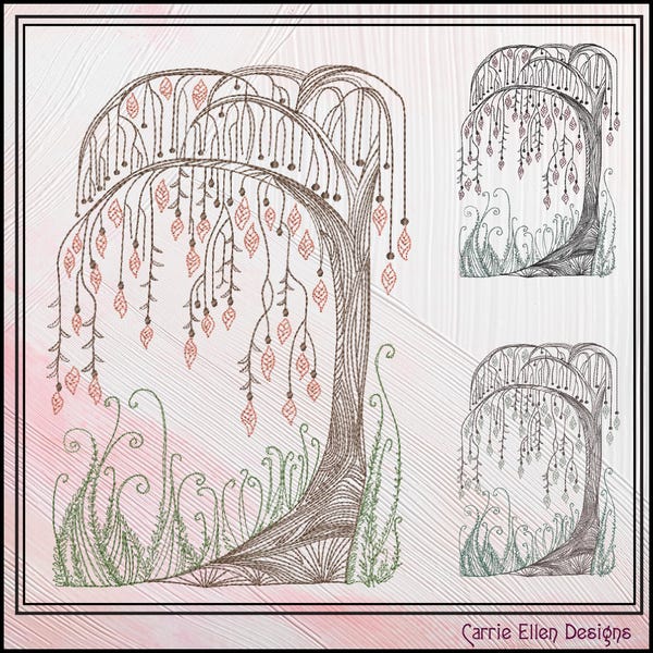 Willow Tree Embroidery - Etsy