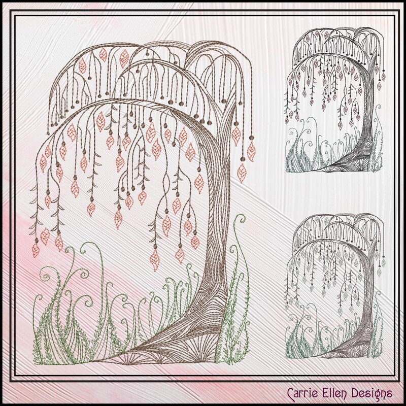 Willow Tree Embroidery - Etsy