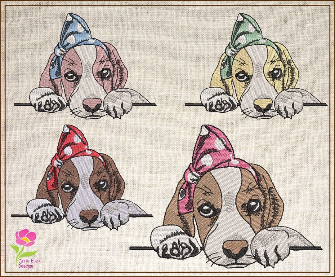 Puppy Machine Embroidery Design, Dog Embroidery, Pet Dog Embroidery ...