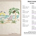 Beach Scene Machine Embroidery Design, Summer Embroidery Design, Beach ...