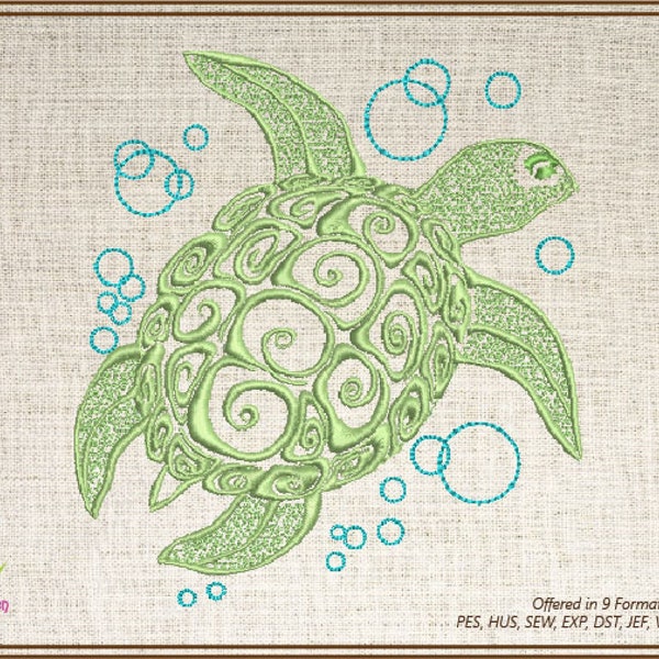 Turtle Embroidery - Etsy