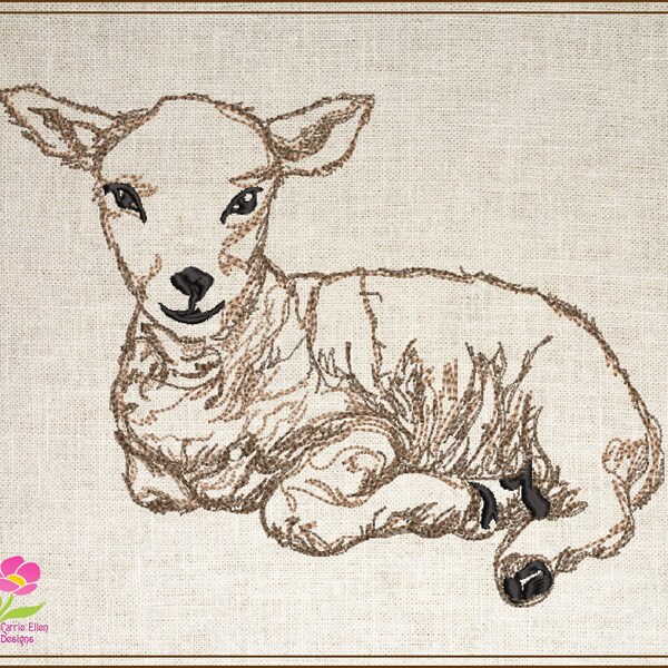 Lamb Embroidery - Etsy