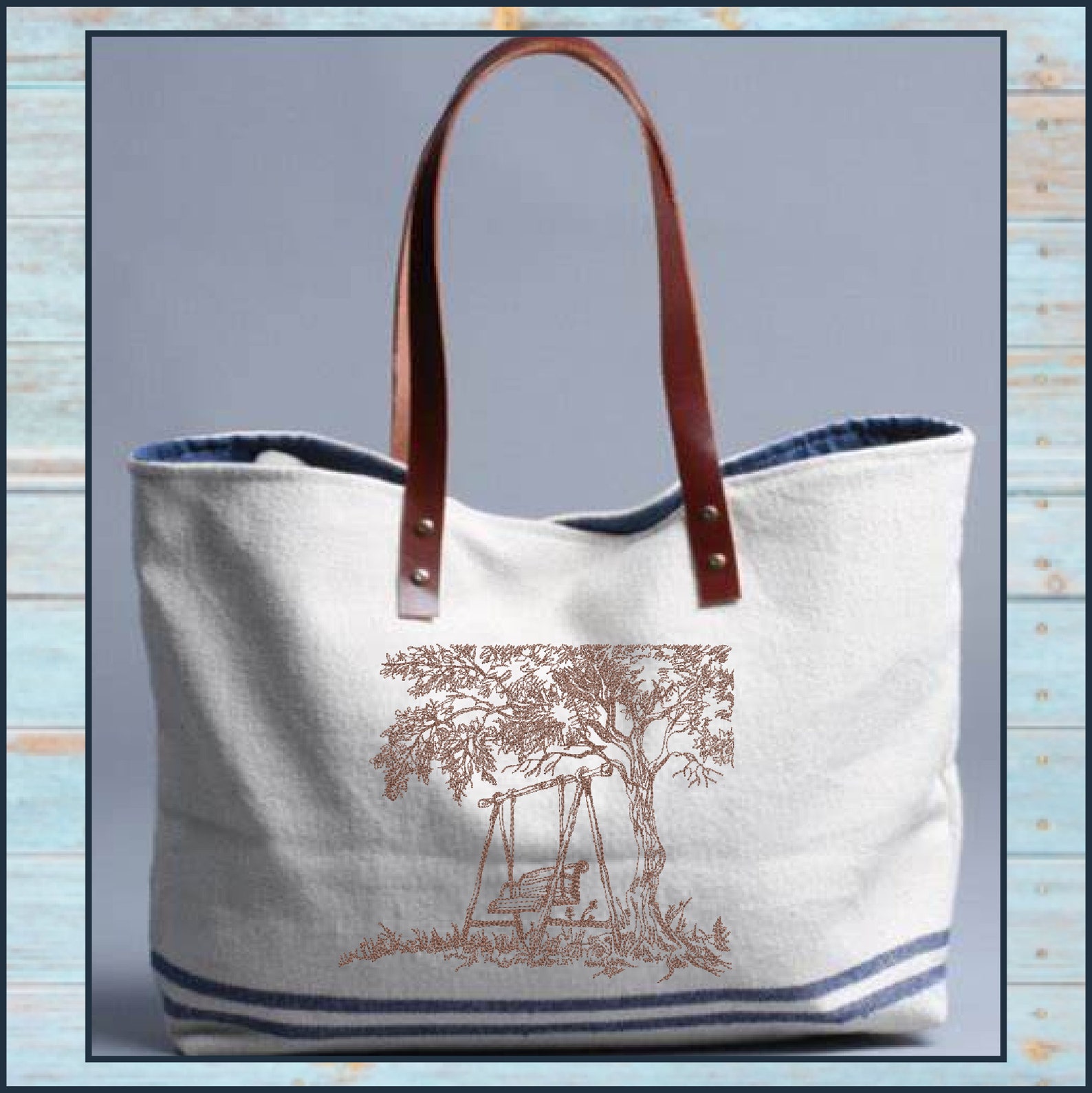Tree Swing Sketch Machine Embroidery Design, Oak Tree Garden Design ...