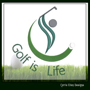 Golf Machine Embroidery Design, Golf Player Design, Golf Putter, Golf ...