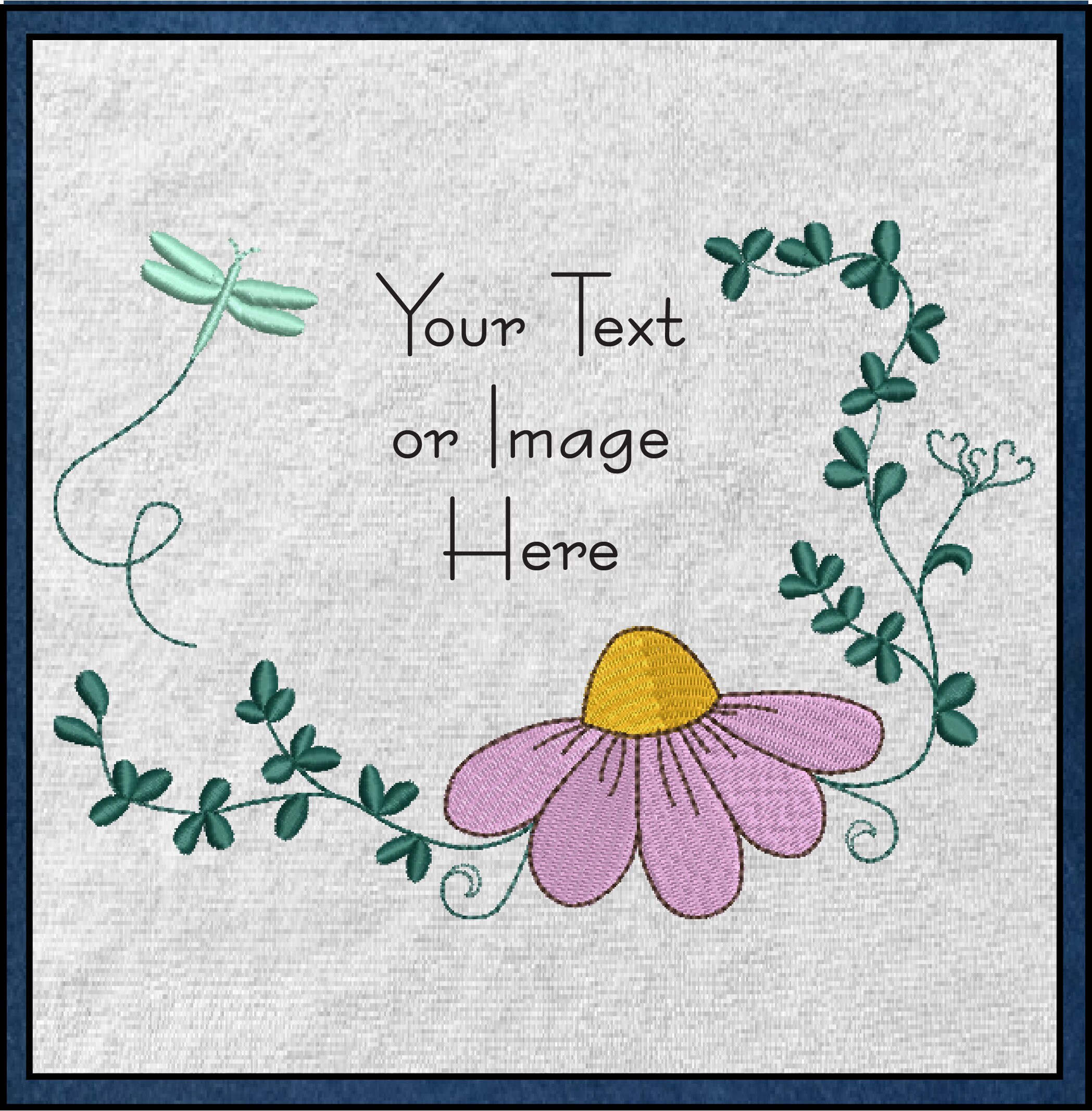 Daisy Flower Wreath Machine Embroidery Design Wreath Frame - Etsy