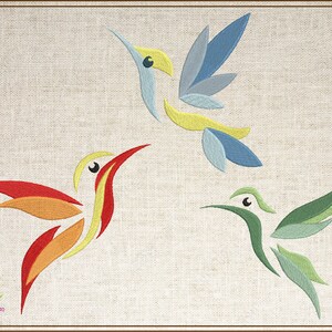 Hummingbird Machine Embroidery Design Bundle, Bird Embroidery Design ...