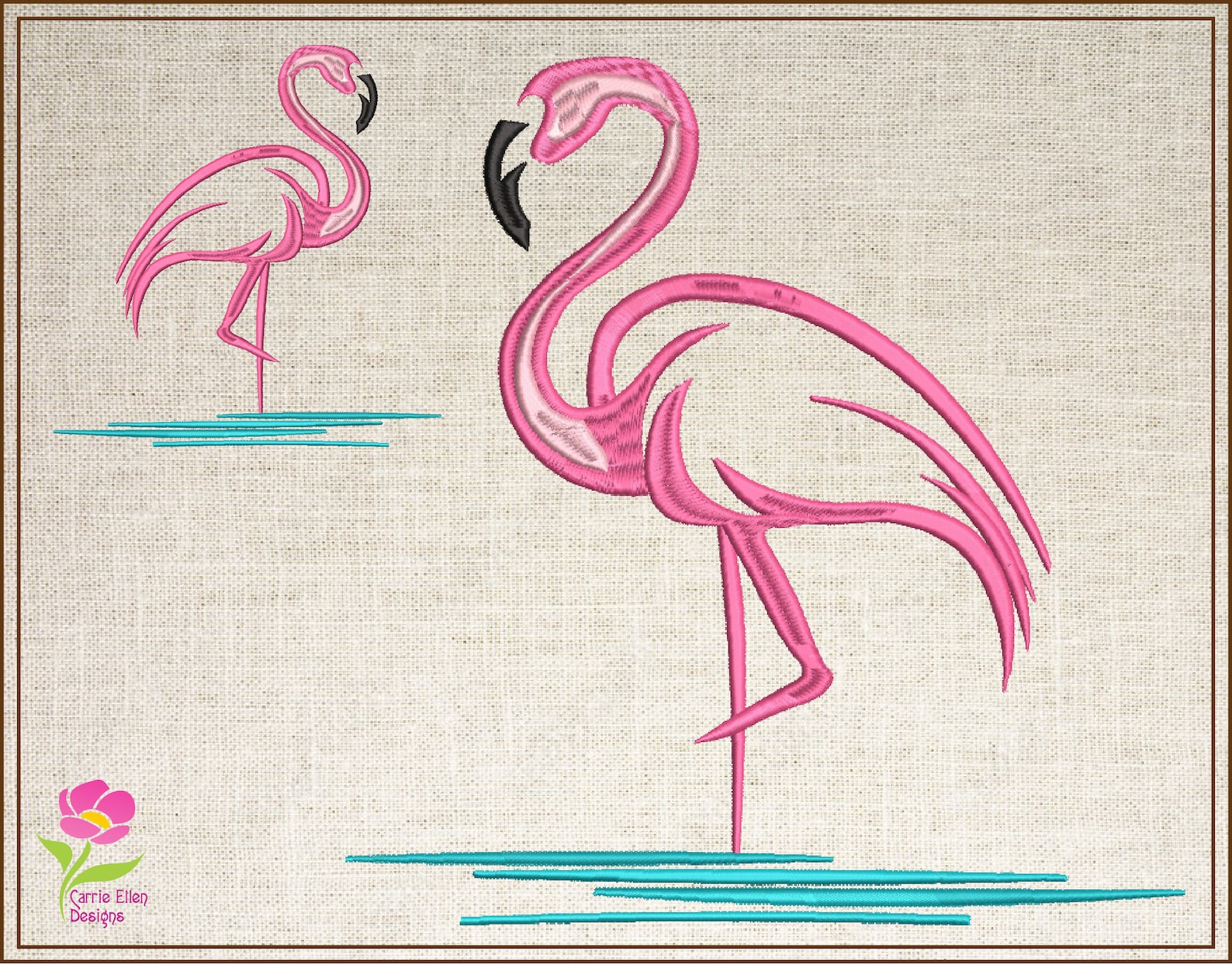 Flamingo Machine Embroidery Design. Machine Embroidery - Etsy