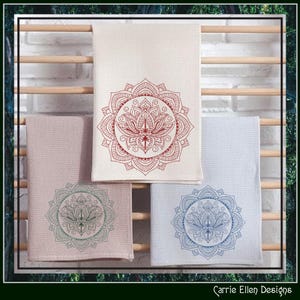Lotus Mandala Machine Embroidery Design, Artistic Symbolism Stitch ...