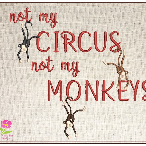 Not My Monkeys - Etsy