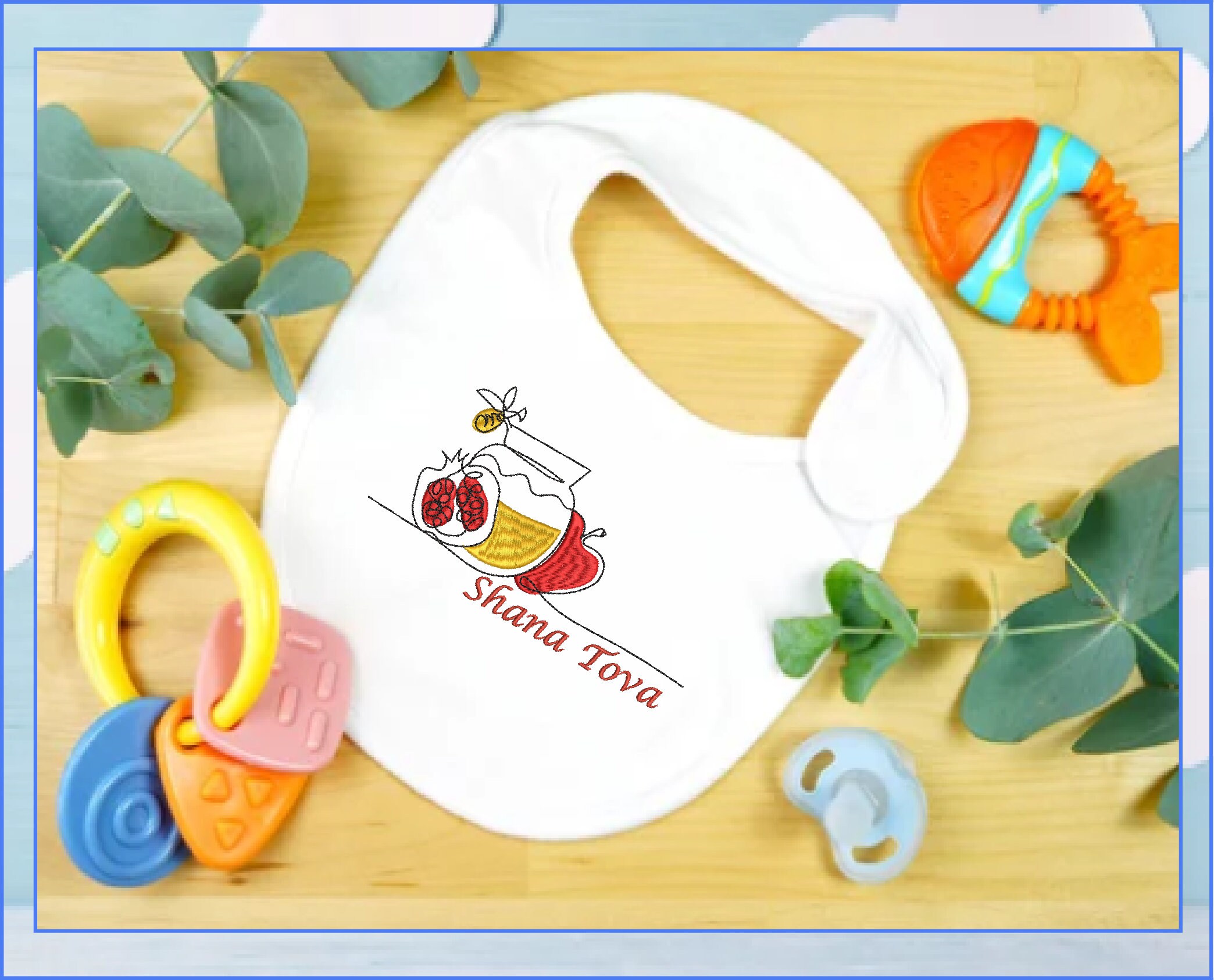 Rosh Hashana Machine Embroidery Design Shana Tova Jewish | Etsy