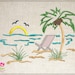 Beach Scene Machine Embroidery Design, Summer Embroidery Design, Beach ...