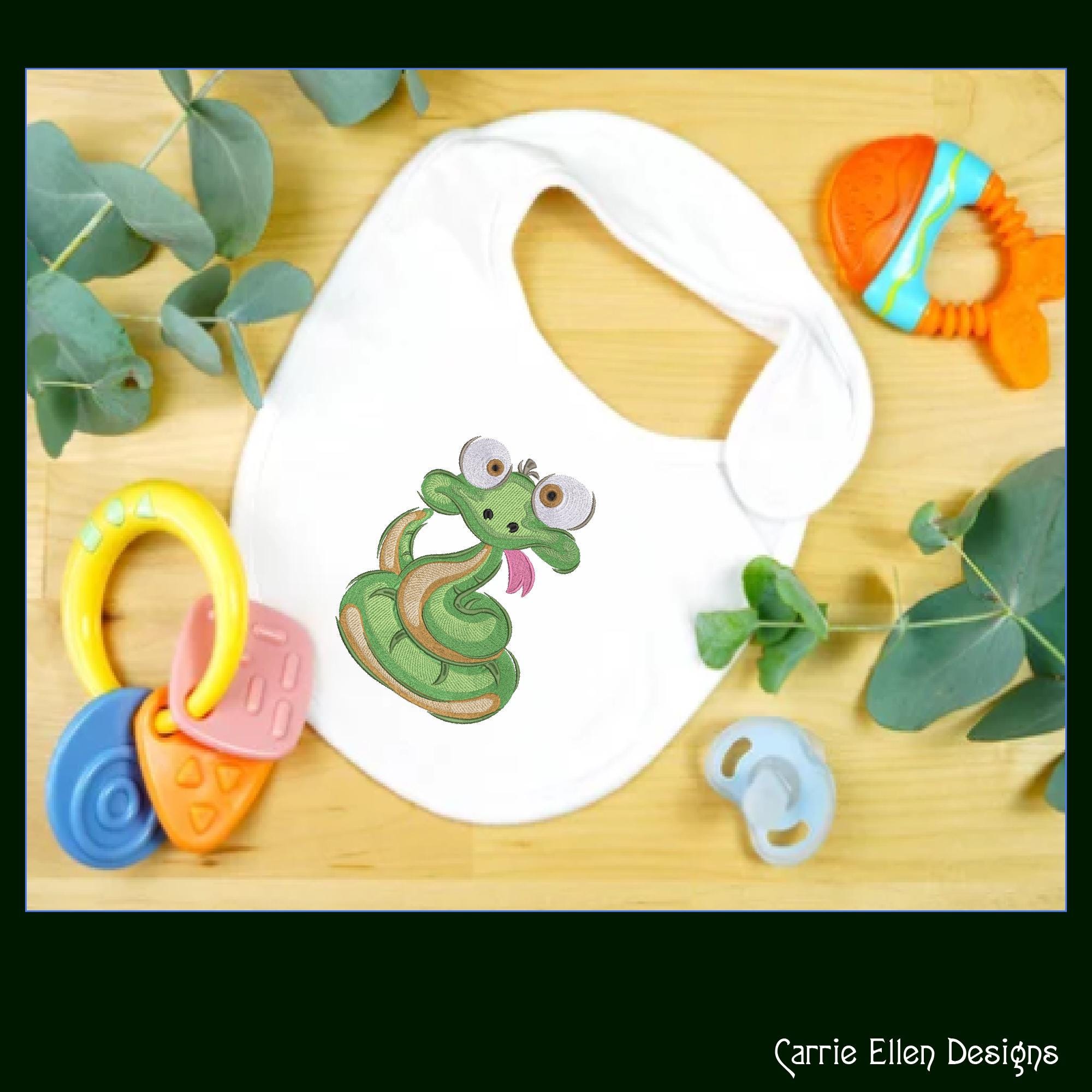 Snake Machine Embroidery Design, Cute Crazy Snake Embroidery Pattern ...