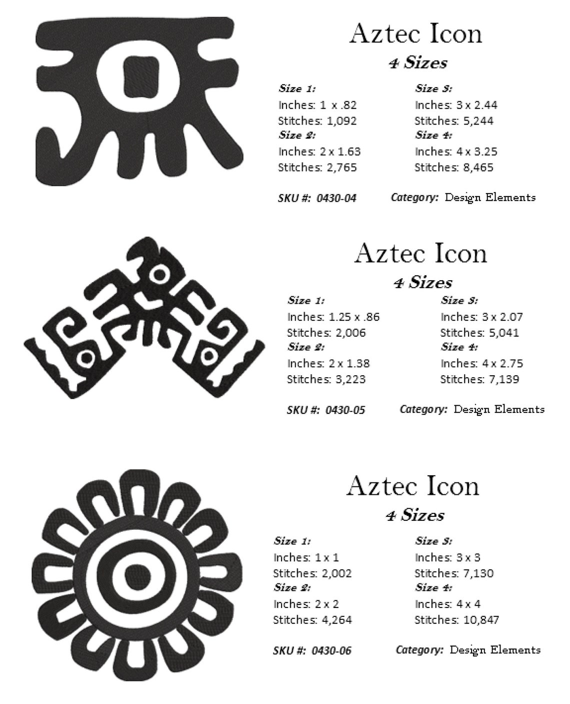 22 Aztec Style Icons Machine Embroidery Design Bundle. 22 - Etsy