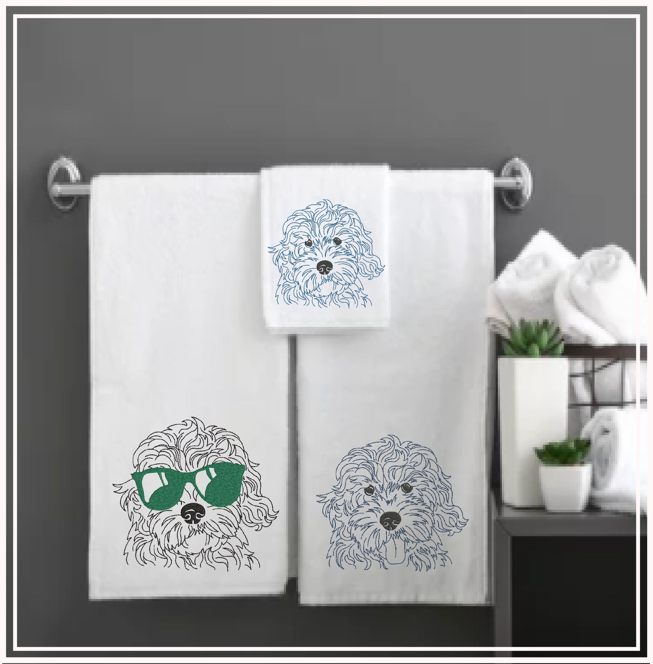 Golden Doodle Machine Embroidery Design Bundle Pet - Etsy