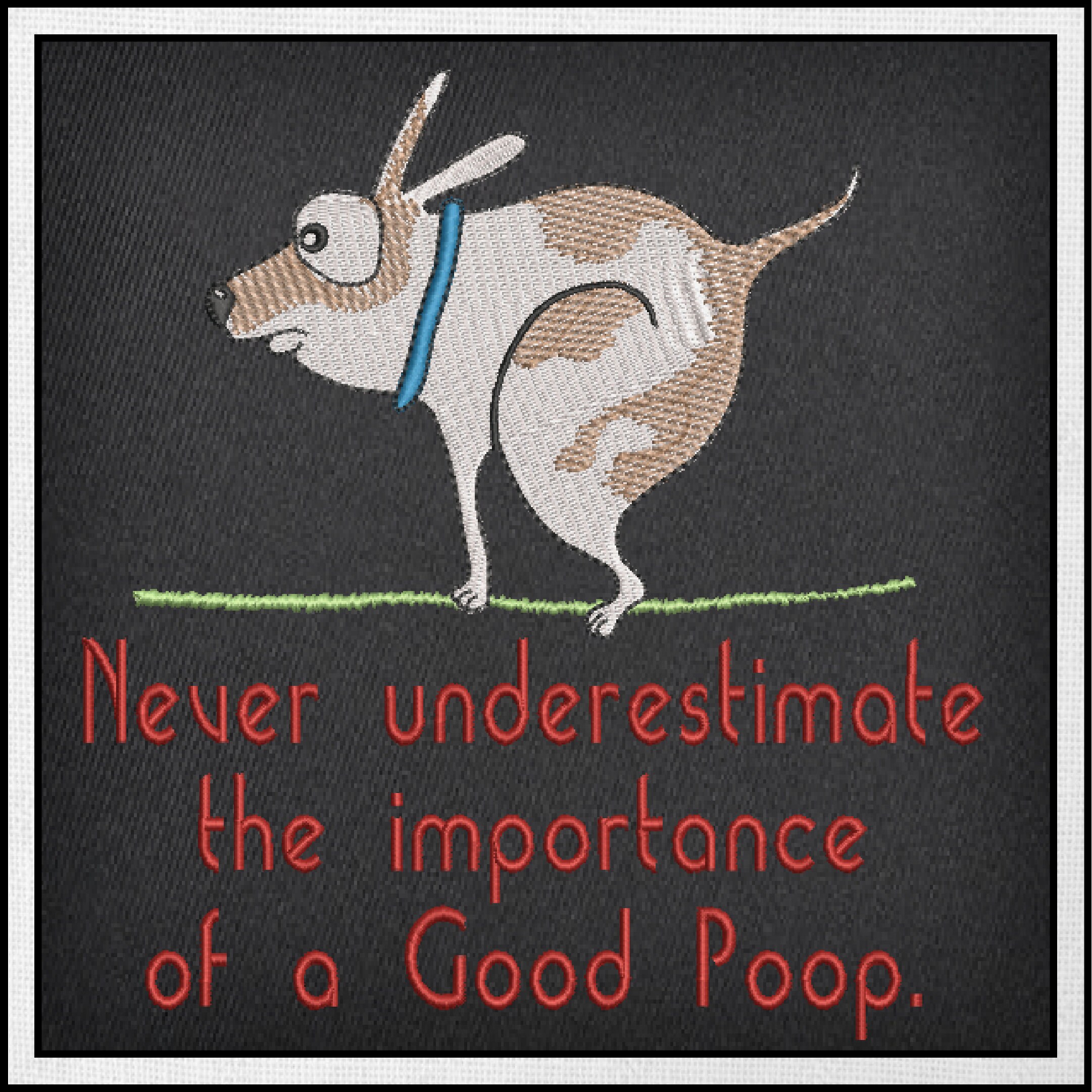Importance of a Good Poop Machine Embroidery Design Animal - Etsy Australia
