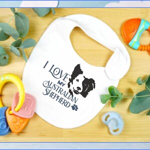 Australian Shepherd Machine Embroidery Design, I Love My Australian ...