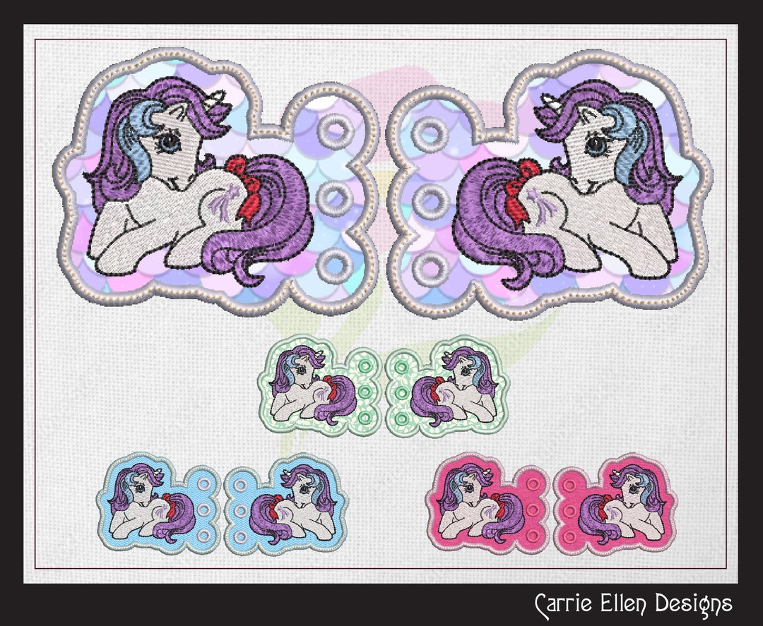 MLP Glory Shoe Wing Machine Embroidery Design, in the Hoop My Little ...