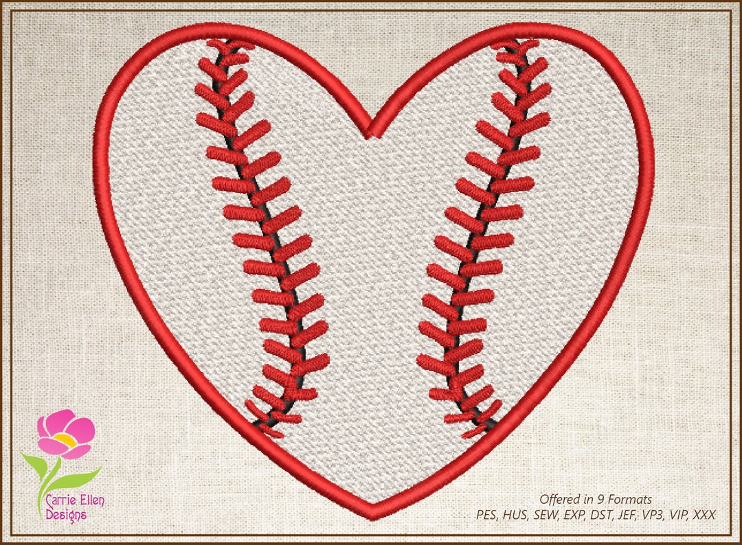 Baseball Machine Embroidery Design. Softball Embroidery Design, Machine ...