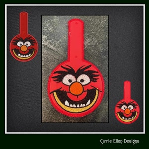 Muppet in the Hoop Key Fob Design Bundle, ITH Machine Embroidery File ...