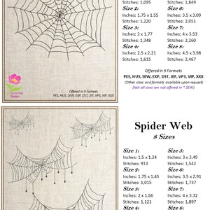 Spider Web Machine Embroidery Design Bundle, Black Spider Embroidery ...
