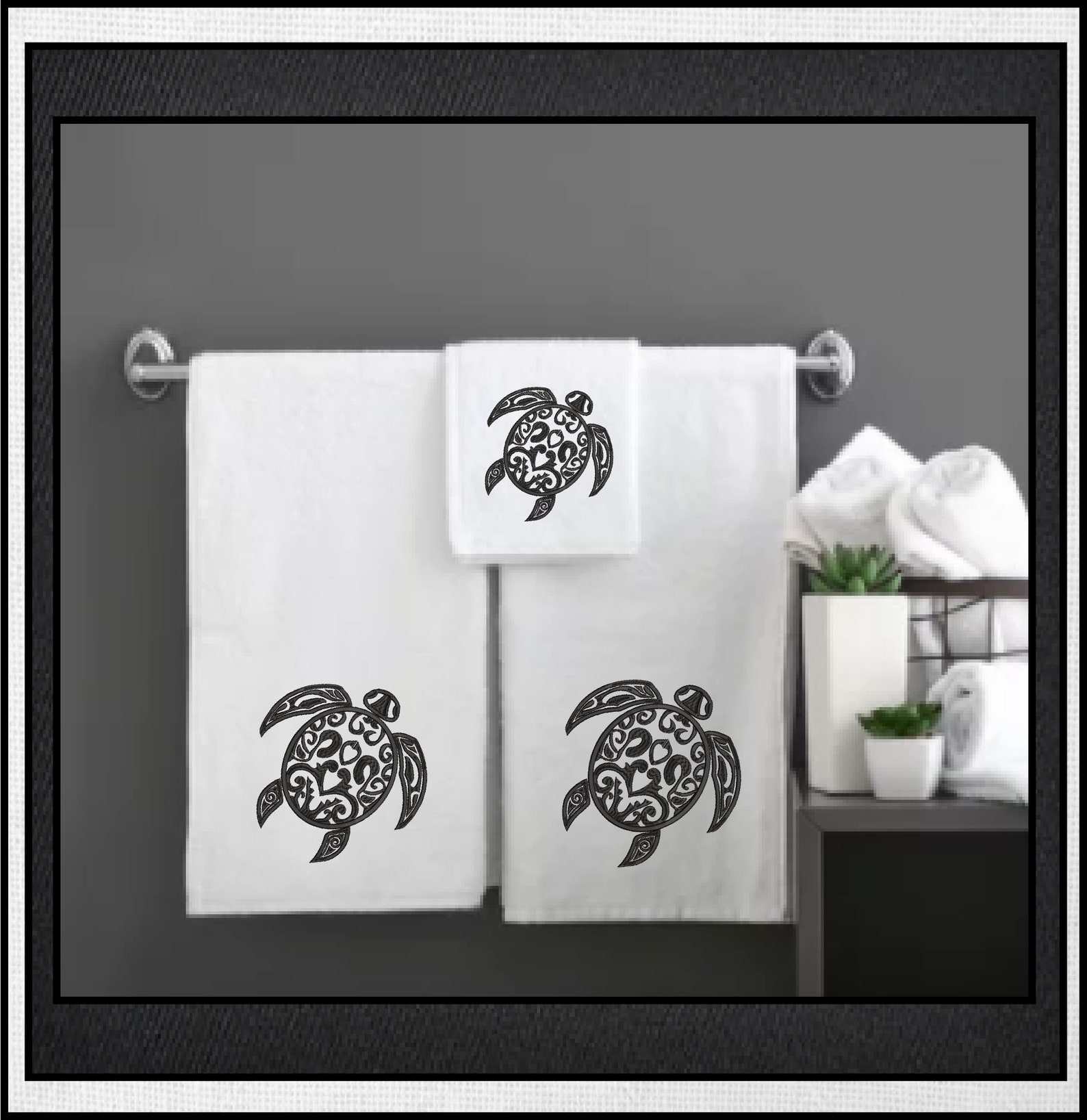 Sea Turtle Machine Embroidery Design Sea Turtle Tattoo - Etsy