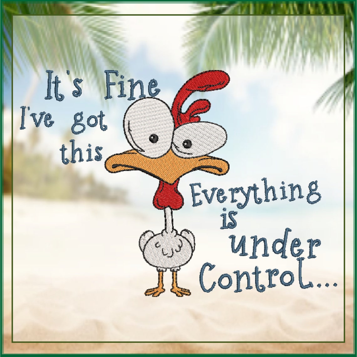 Everything is Under Control Machine Embroidery Design - Etsy