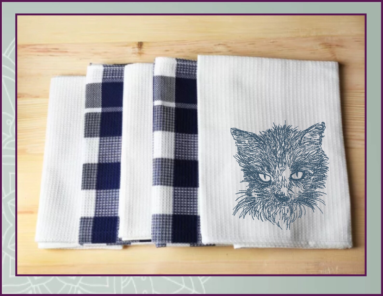 Cat Machine Embroidery Design Redwork Cat Embroidery Sketch | Etsy