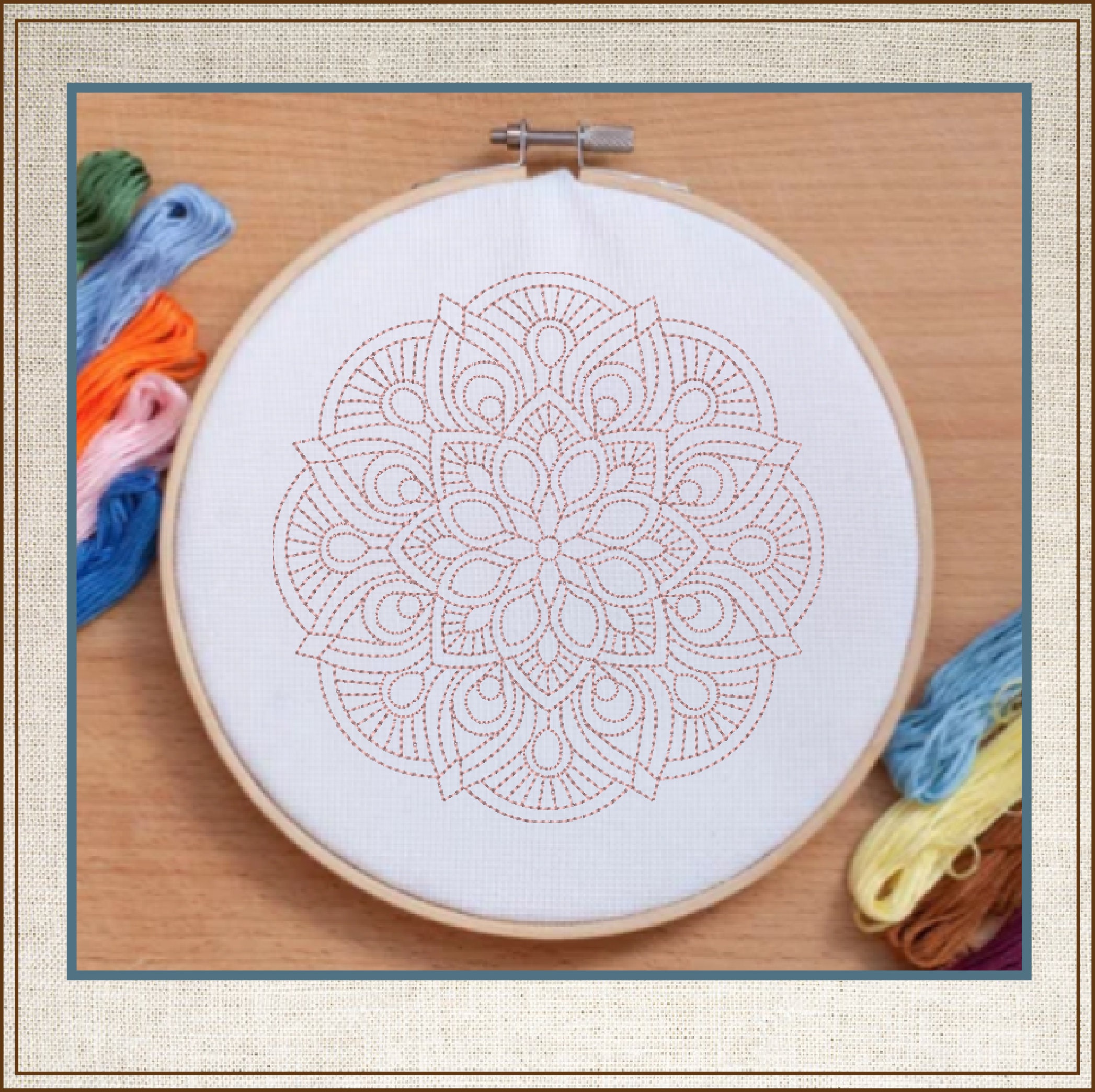 Mandala Machine Embroidery Design Lace Embroidery Mandala - Etsy UK