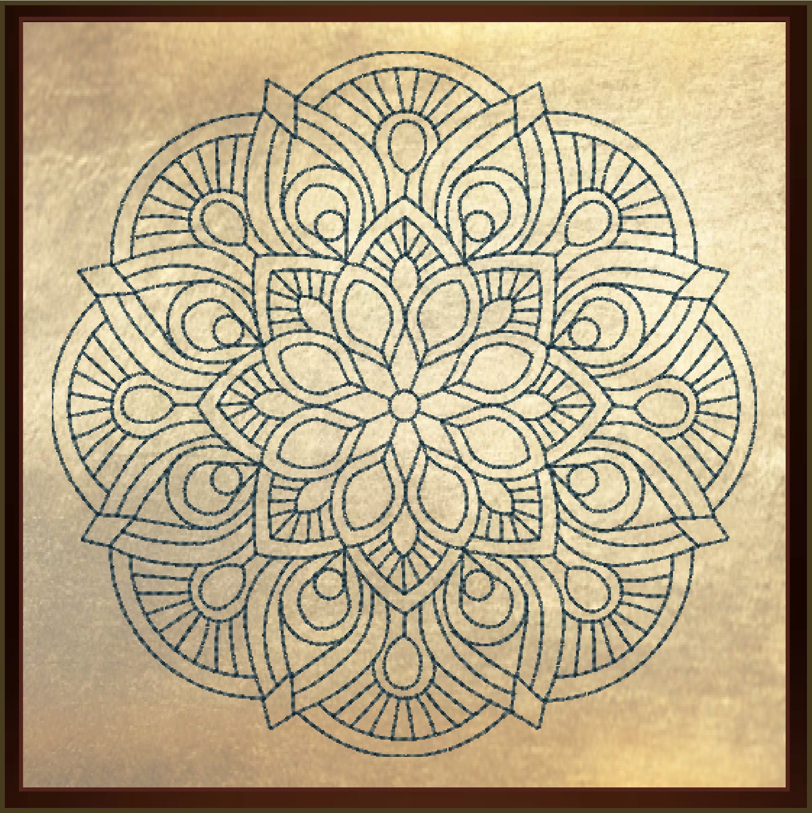 Mandala Machine Embroidery Design Lace Embroidery Mandala - Etsy