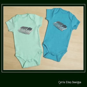 Piano Keyboard Embroidery, Musical Instrument Machine Embroidery Design ...