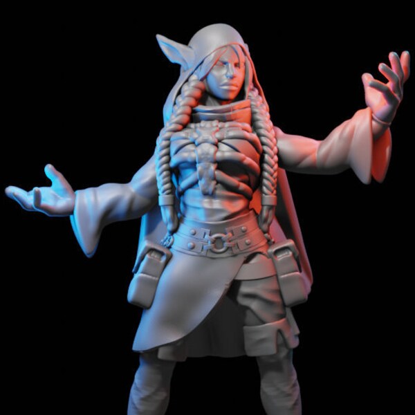Female Drow Miniature - Etsy