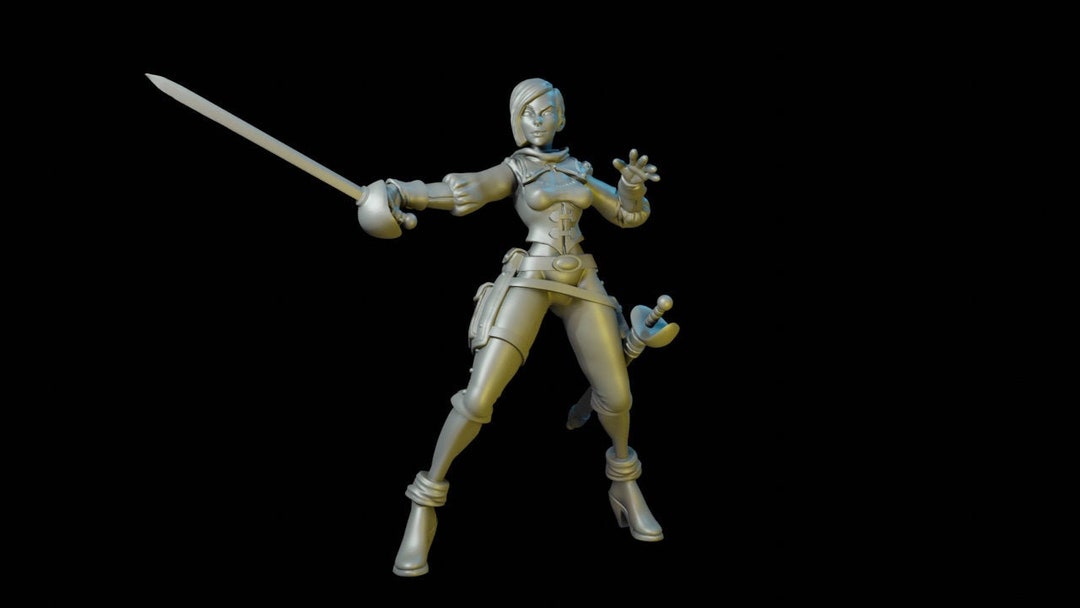 Human Female Duelist / Fencer - Rapier - Etsy