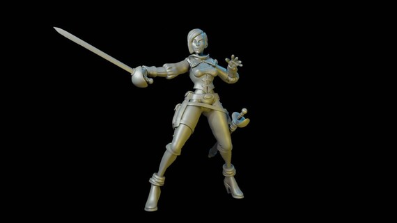 Human Female Duelist / Fencer Rapier - Etsy