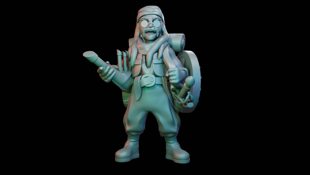 Halfling Male Bard Bagpipes and Shield - Etsy