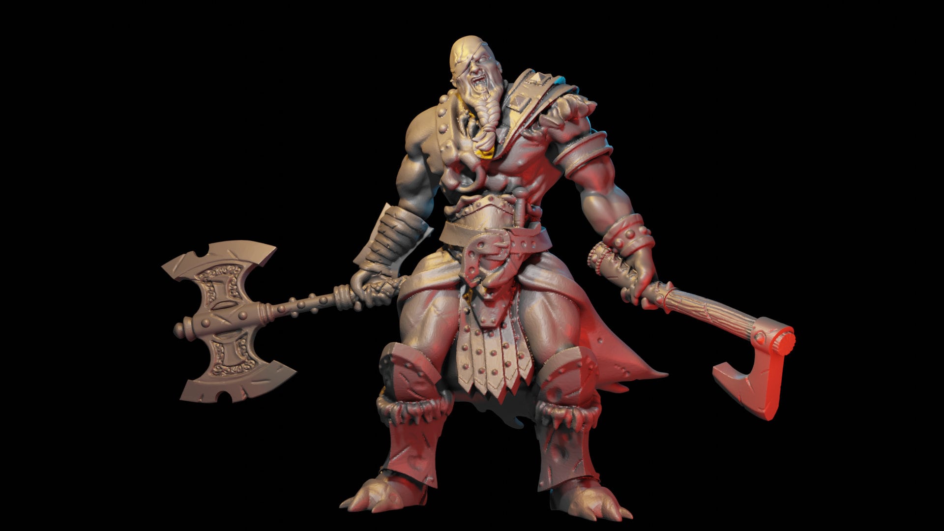 Goliath Male Barbarian Two Axes - Etsy