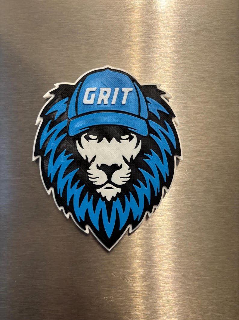 All Grit Lion 3D Printed Magnet - Etsy