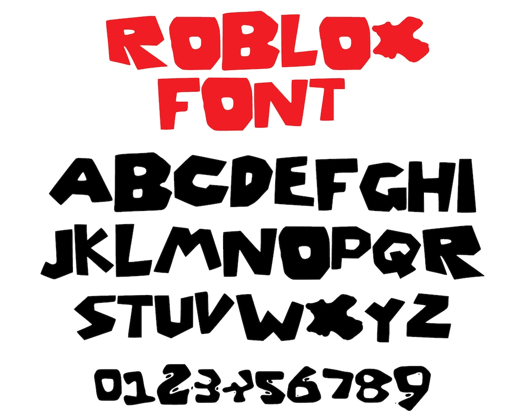 Roblox Font Roblox Svg Roblox Archivos SVG para Cricut - Etsy España
