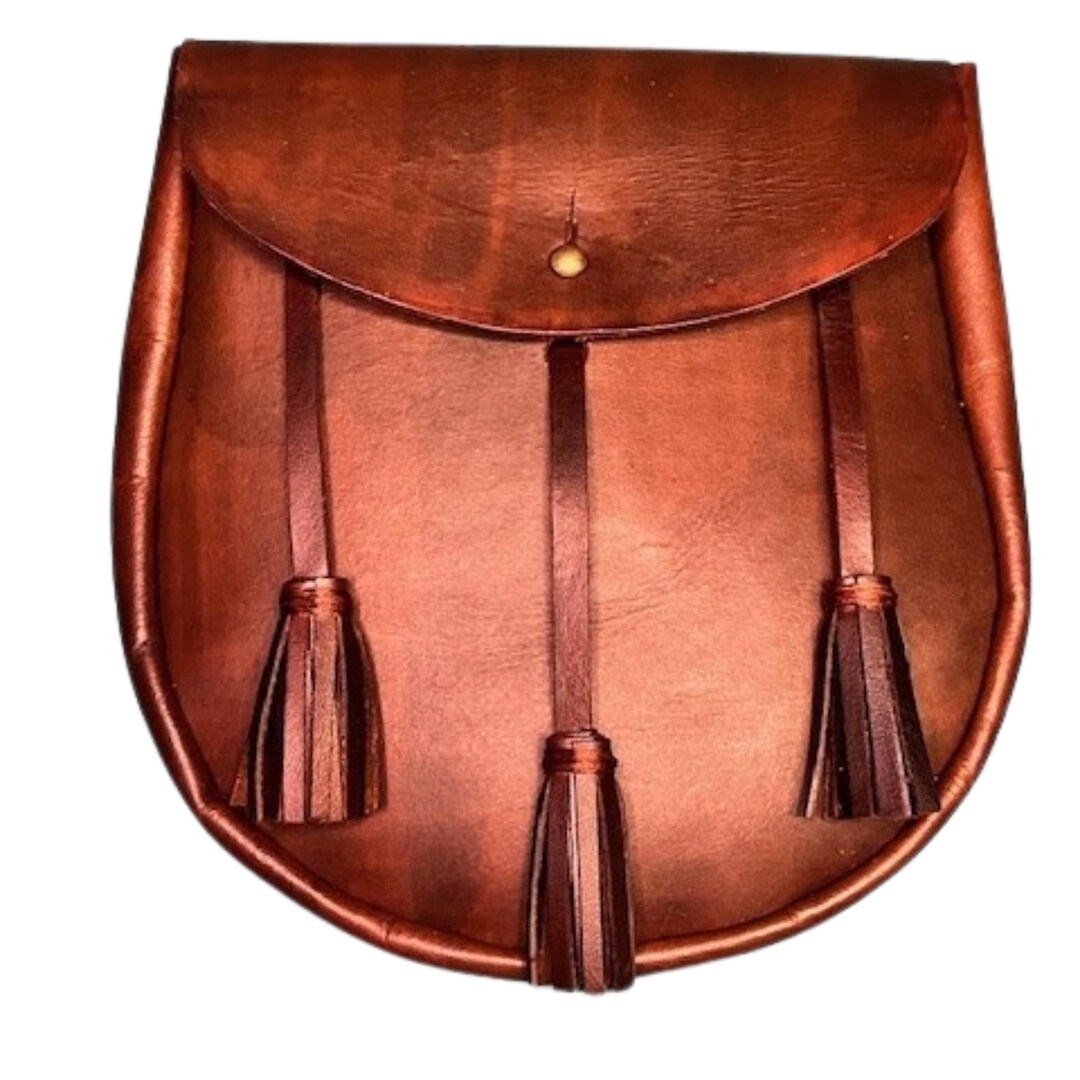 Leather Day Sporran – Handmade Scottish Belt Bag for Renfest or LARP - Etsy