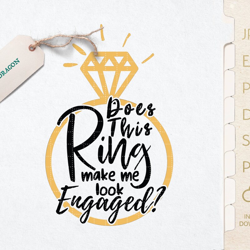 Engaged Svg - Etsy