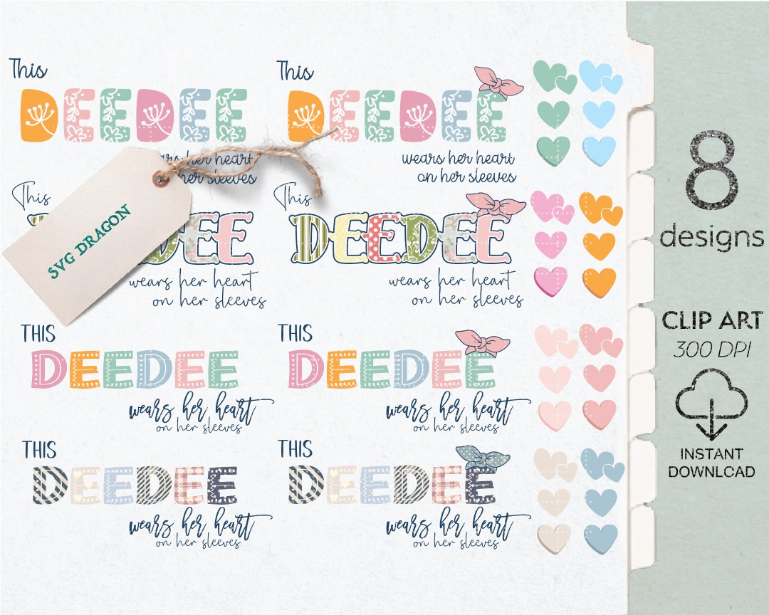 This Deedee Wears Her Heart on Her Sleeve PNG Deedee - Etsy