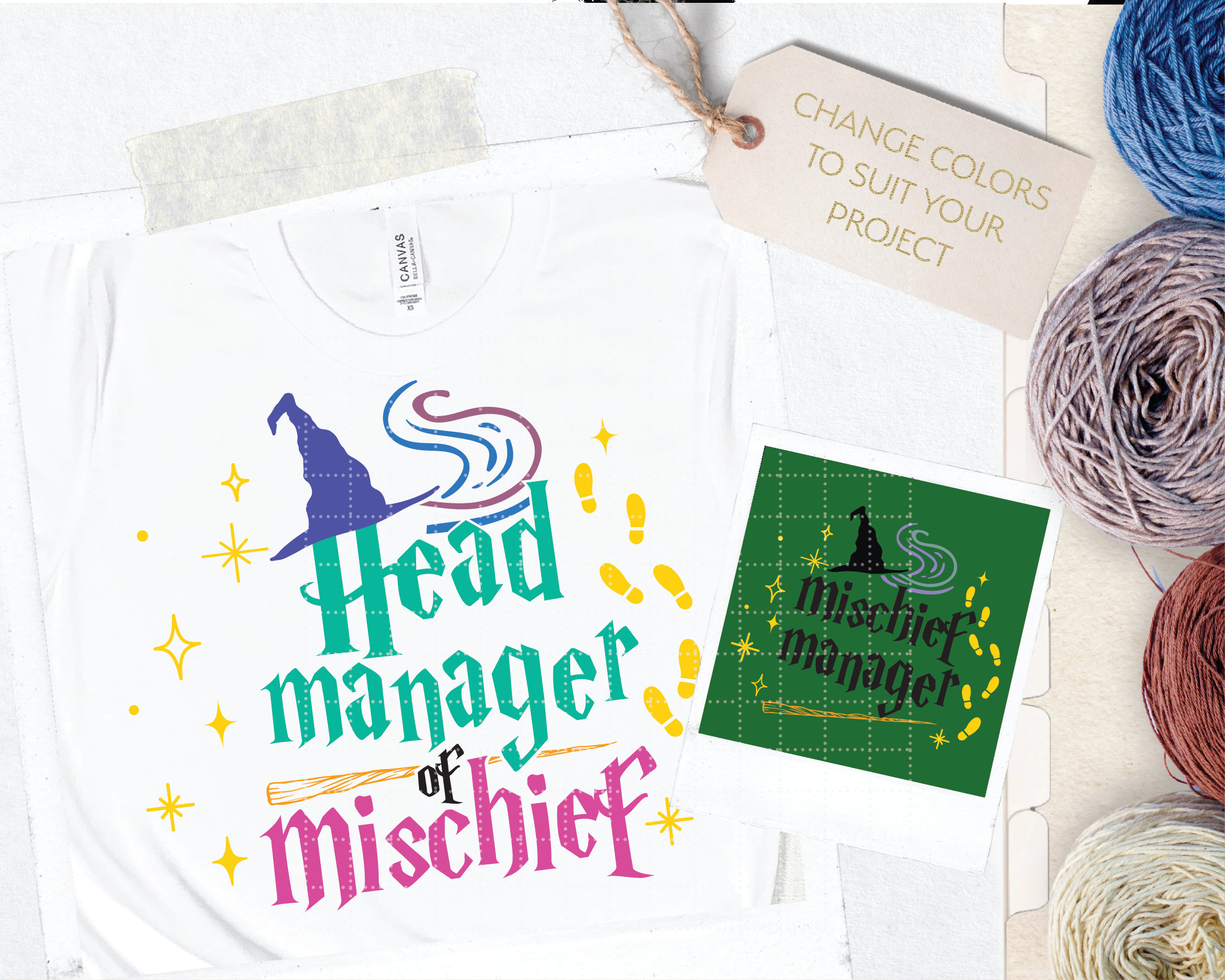 Mom Manager of Mischief Svg Bundle | Matching Lover Funny Wizard Family ...