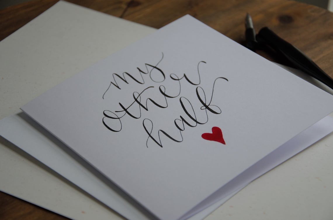 My Other Half Card Anniversary Card Birthday Card For | Etsy