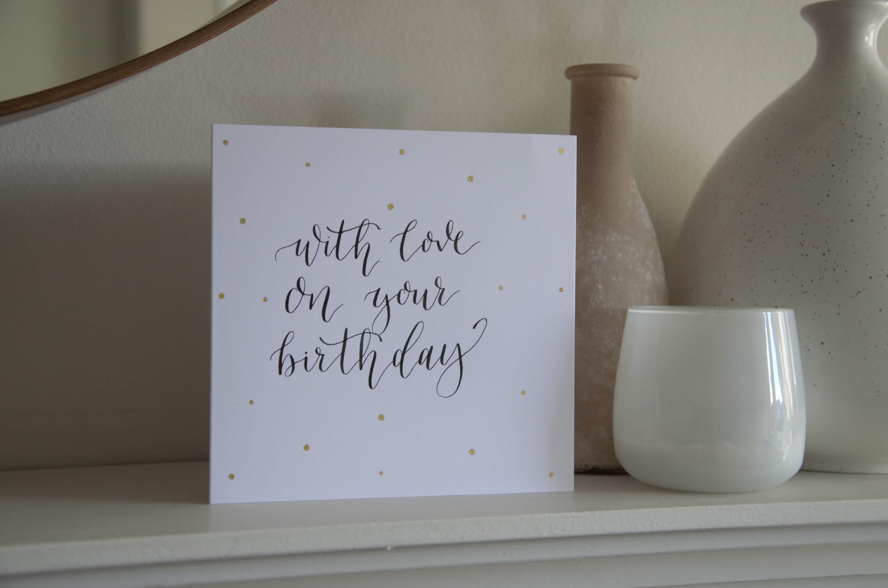 Calligraphy Birthday Card | Birthday Card | Happy Birthday ...