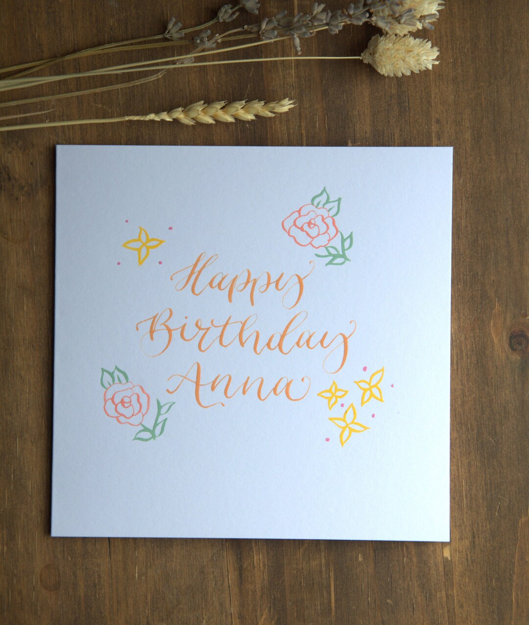 Personalised Birthday Card | Colourful Pastel Birthday Card ...