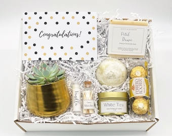 Congratulations Gift Set, Personalized Congrats Gift Box, Achievement ...