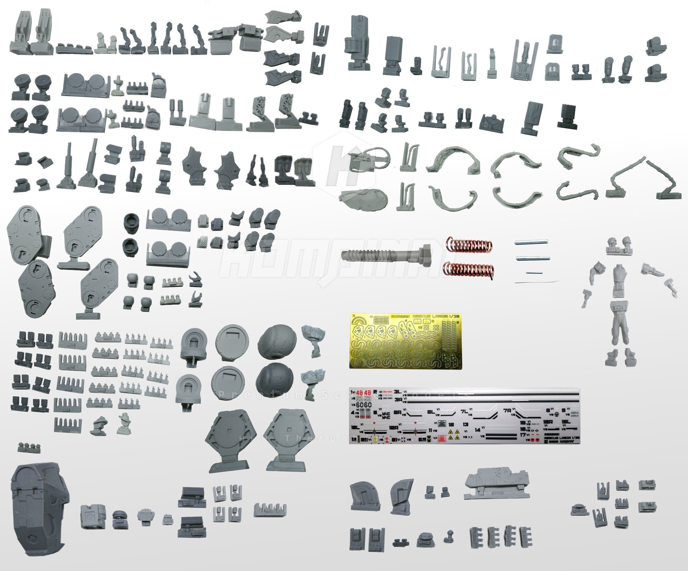 A Huge Sci-fi Resin Scale Model Kit of a 5DR Technical Rescue Mecha Aka ...