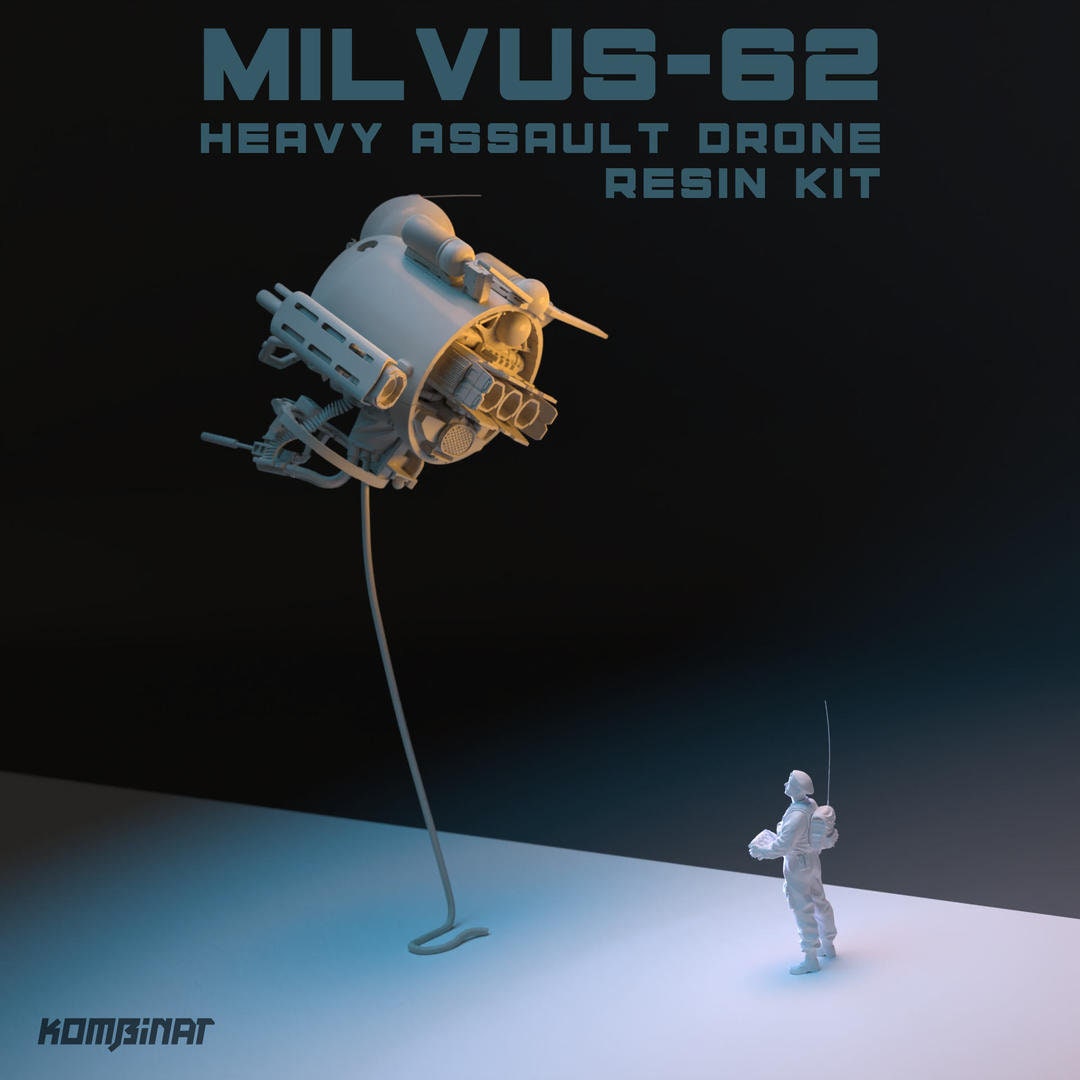MILVUS-62 Heavy Assault Drone Sci-fi Mecha Scale Resin Model Kit - Etsy