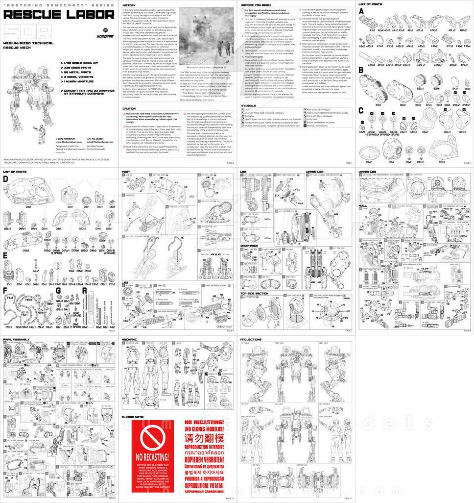 A Huge Sci-fi Resin Scale Model Kit of a 5DR Technical Rescue - Etsy