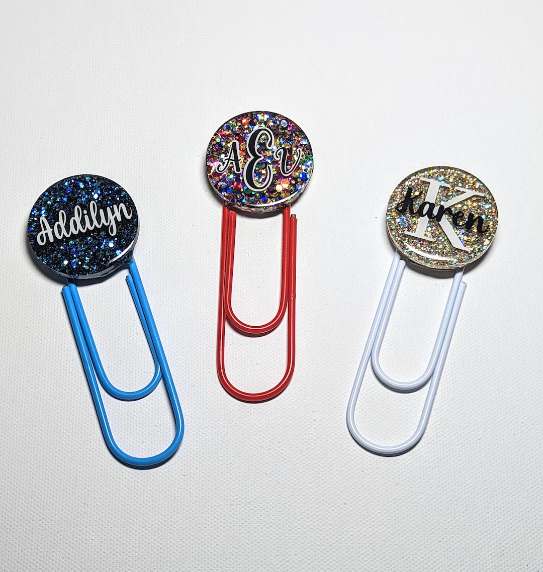 Personalized Paperclip Bookmarks for Kids, Customized Bookmark Clips ...